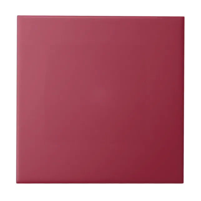 Radish Red Square Kitchen and Bathroom Ceramic Tile | Zazzle