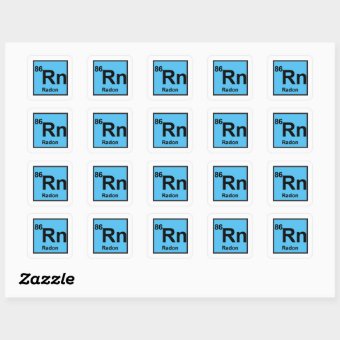 Radon Sticker | Zazzle