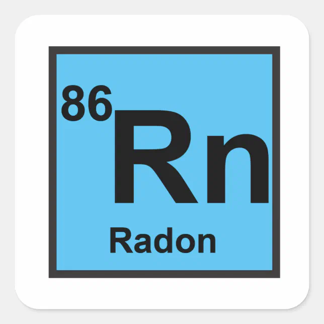 Radon Sticker | Zazzle