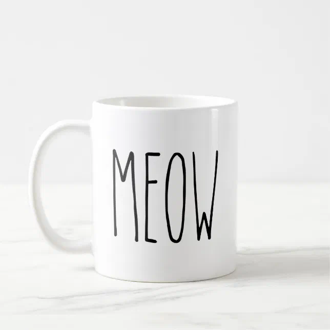 RAE DUNN Inspired Meow Mug | Zazzle