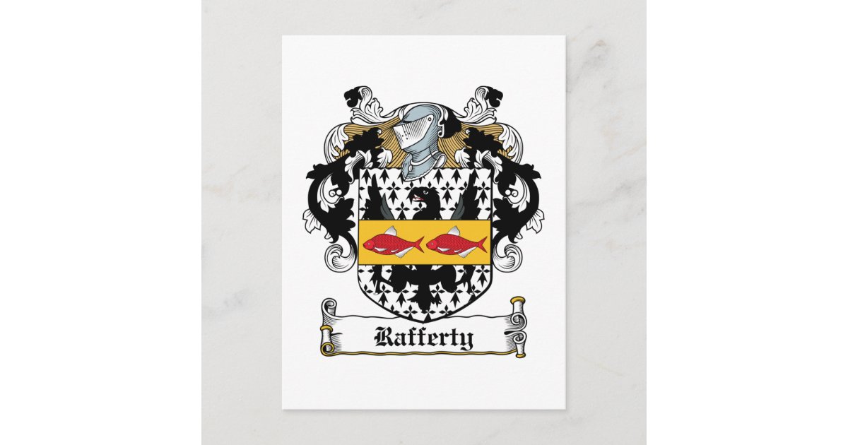 Rafferty Family Crest Postcard | Zazzle