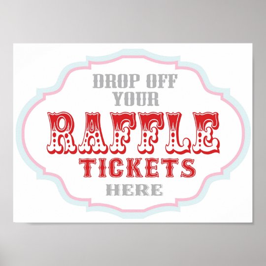 Raffle Ticket Booth Sign | Zazzle.com