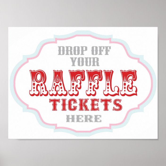 Raffle Ticket Booth Sign | Zazzle