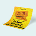 Raffle Ticket Contest Giveaway Flyer Template | Zazzle