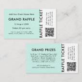 Raffle Ticket Mint QR Code Prize Draw Event Ticket | Zazzle