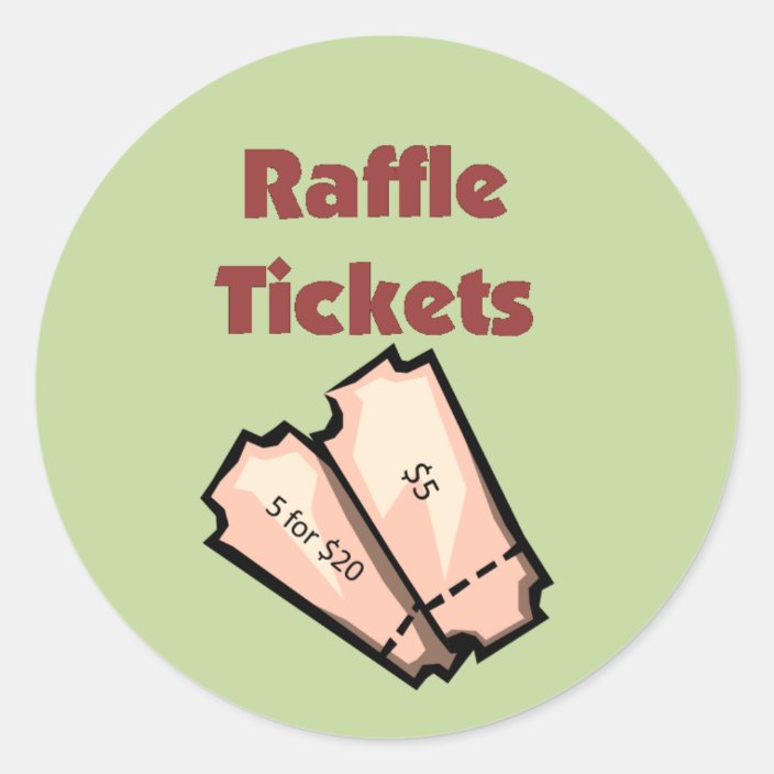 Raffle Ticket Stickers | Zazzle.com