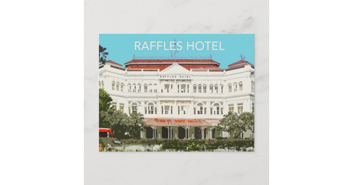 Raffles Hotel Singapore Postcard | Zazzle