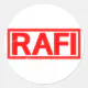 Rafi Stamp Classic Round Sticker | Zazzle