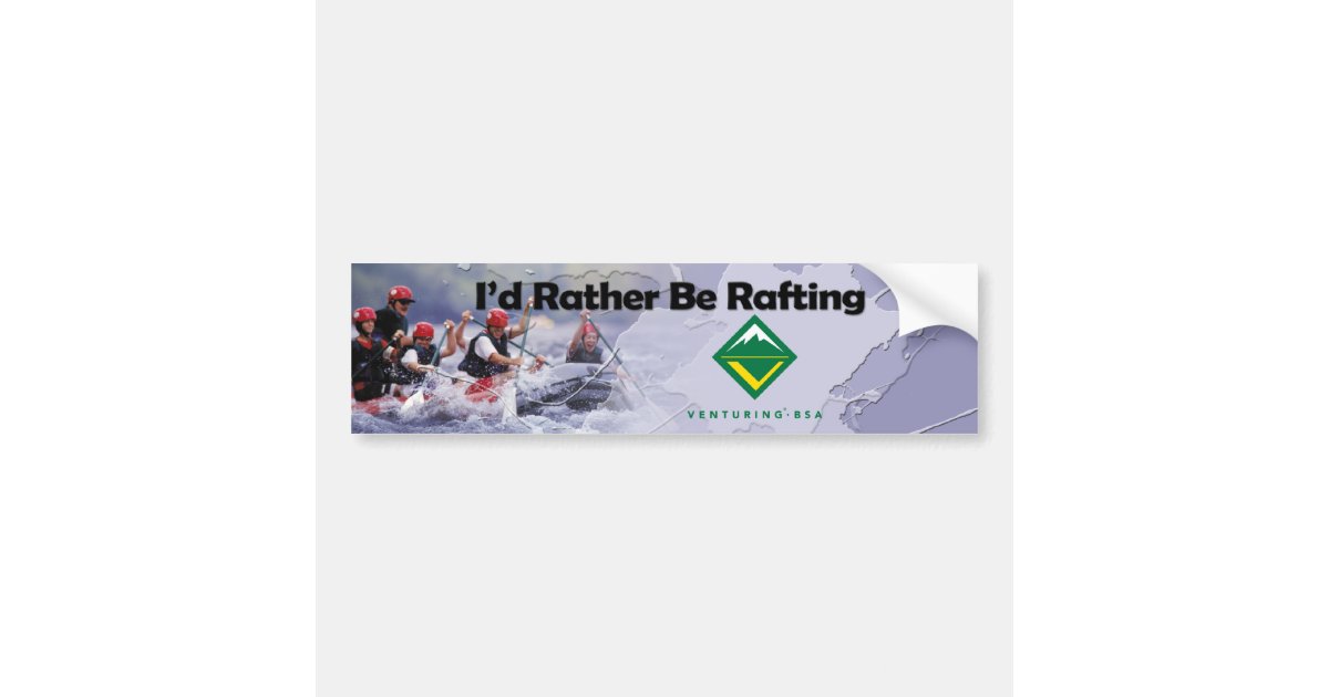 Rafting Bumper Sticker | Zazzle