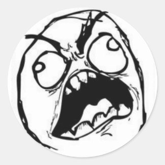 Rage Face Stickers | Zazzle