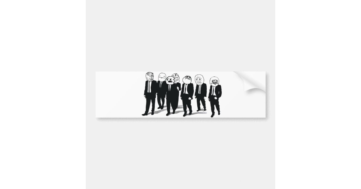 Rage Gang Bumper Sticker | Zazzle