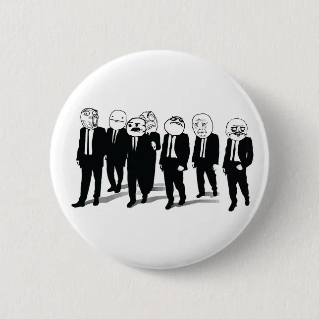 Rage Gang Button | Zazzle