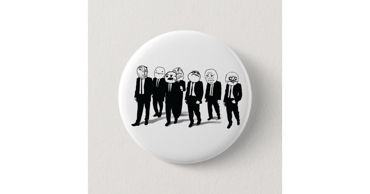 Rage Gang Button | Zazzle
