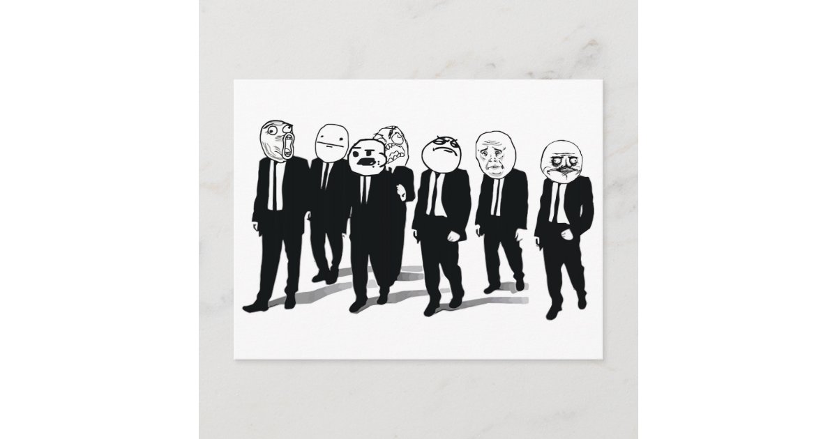 Rage Gang Postcard | Zazzle