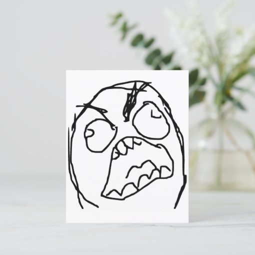 Rage Guy Angry Fuu Fuuu Rage Face Meme | Zazzle