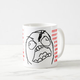 Rage Guy Angry Fuu Fuuu Rage Face Meme Coffee Mug | Zazzle