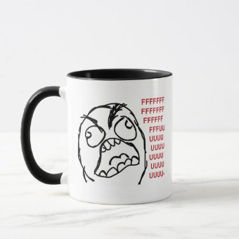 Rage guy fuuu fuuuu mug | Zazzle