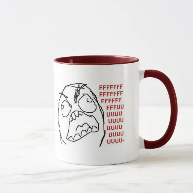 RAGE MUG | Zazzle