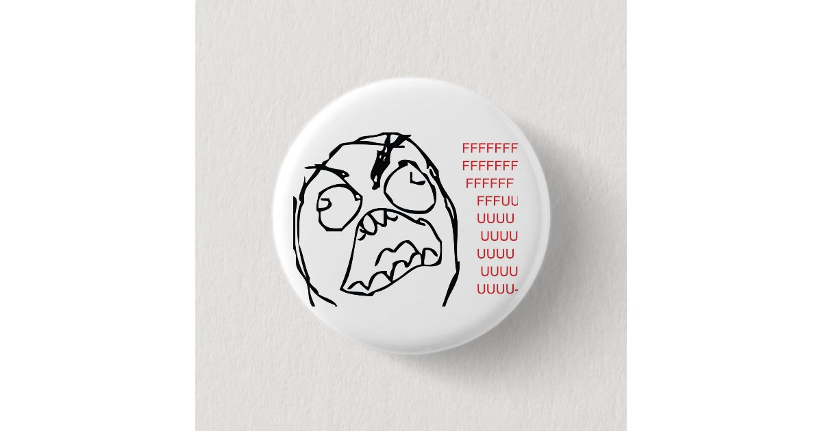 Rage Troll Button | Zazzle