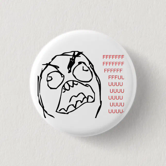 Rage Troll Button | Zazzle