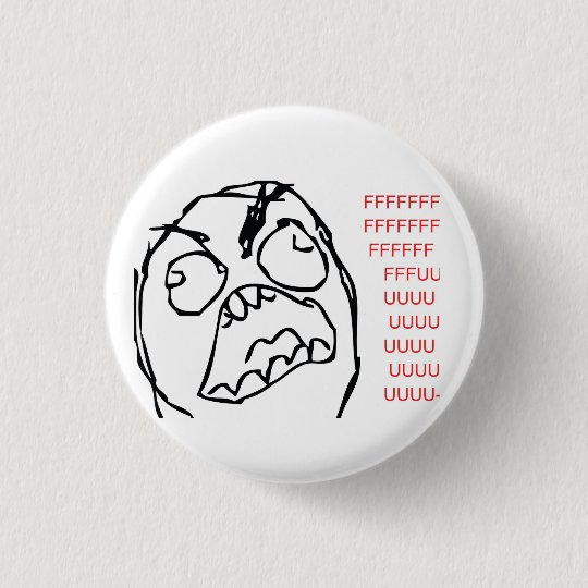 Rage Troll Button | Zazzle.com