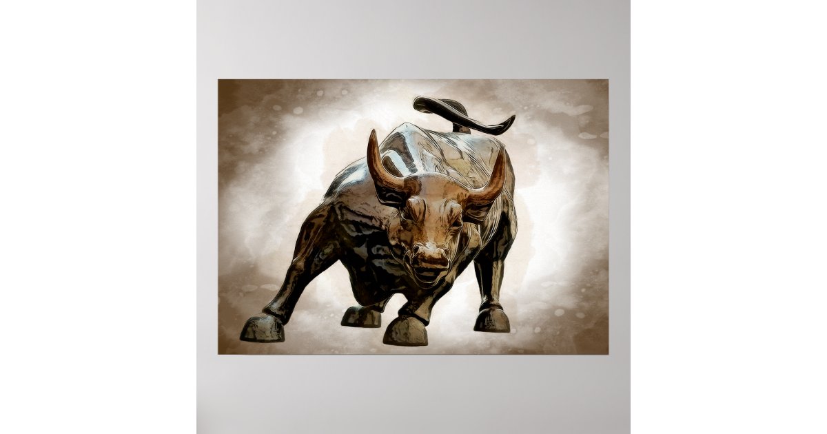RAGING BULL MARKET POSTER | Zazzle