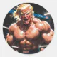 Raging Donny T (MMA/Wrestling MAGA Superstar) Classic Round Sticker ...