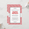 Raider Red Floral Damask Photo Graduation Invitation | Zazzle
