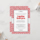 Raider Red Floral Damask Photo Graduation Invitation | Zazzle