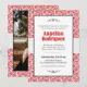 Raider Red Floral Damask Photo Graduation Invitation | Zazzle