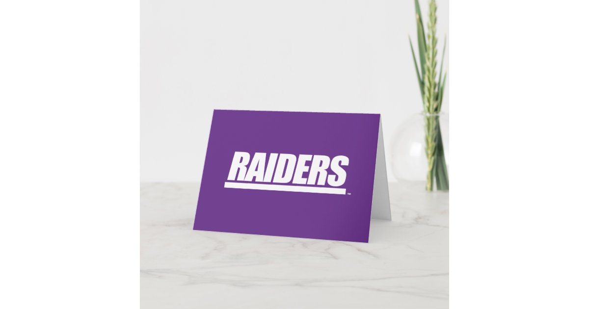 Raiders Wordmark Card | Zazzle