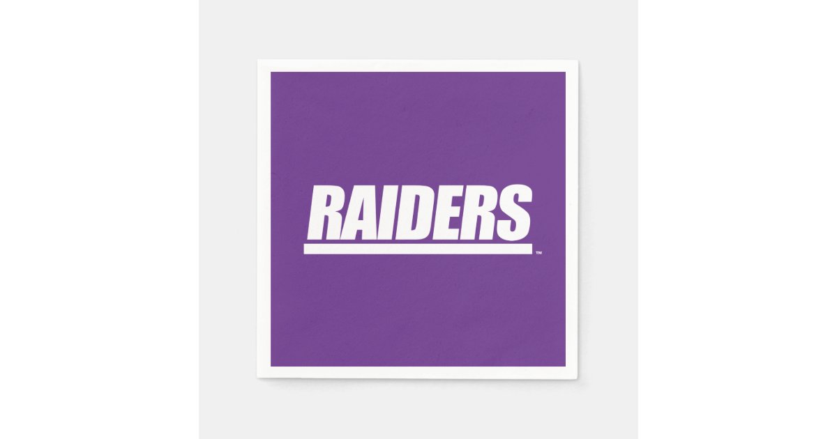 Raiders Wordmark Napkins | Zazzle
