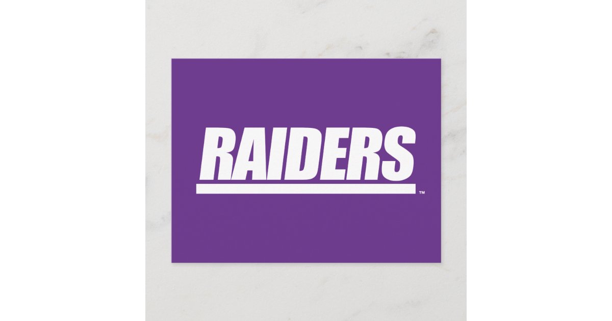 Raiders Wordmark Postcard | Zazzle