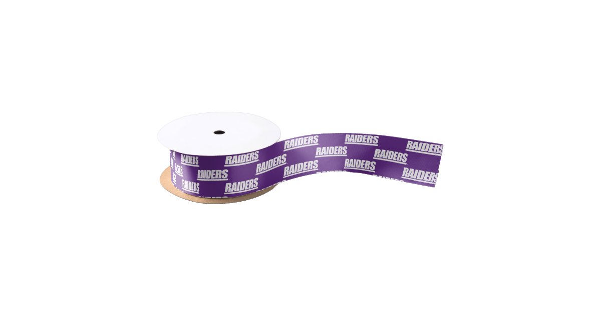 Raiders Wordmark Satin Ribbon | Zazzle