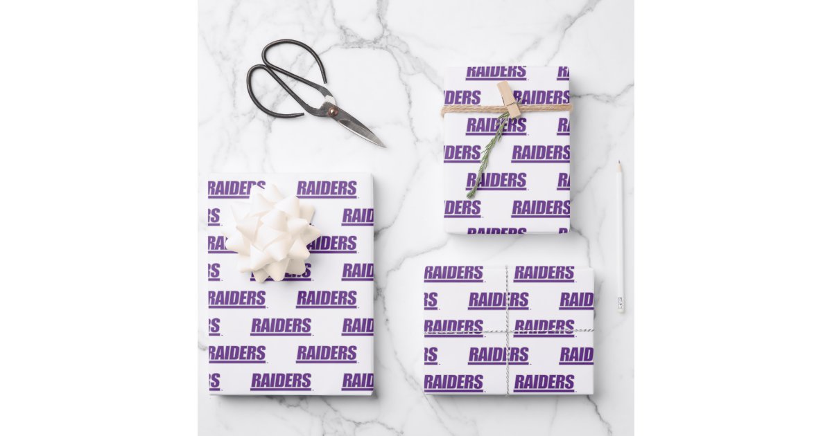 Raiders Wordmark Wrapping Paper Sheets | Zazzle