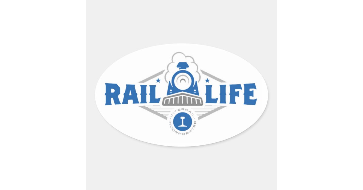 Rail Life ™ Sticker - Oval | Zazzle.com