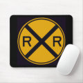 Railroad Crossing Mouse Pad | Zazzle