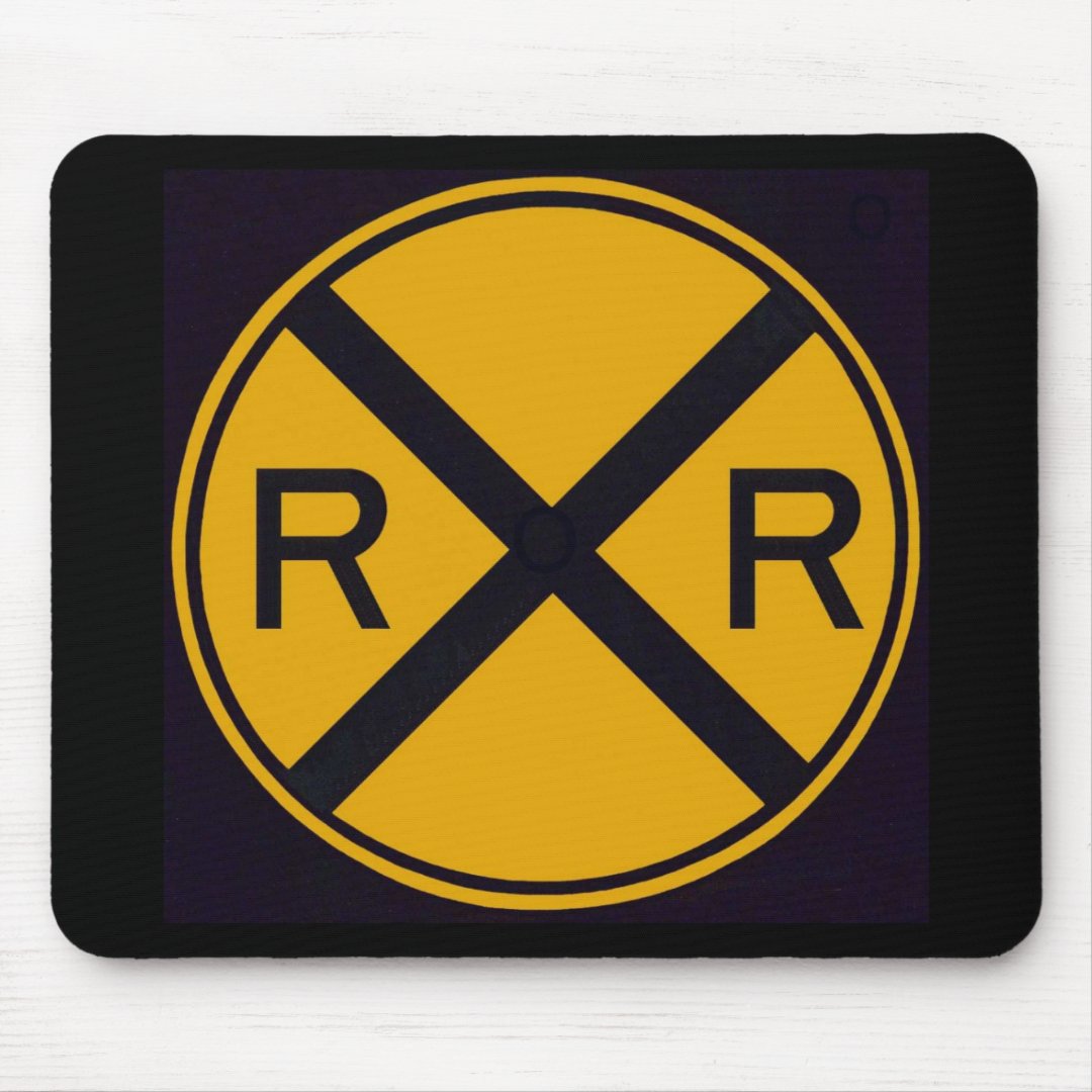 Railroad Crossing Mouse Pad | Zazzle