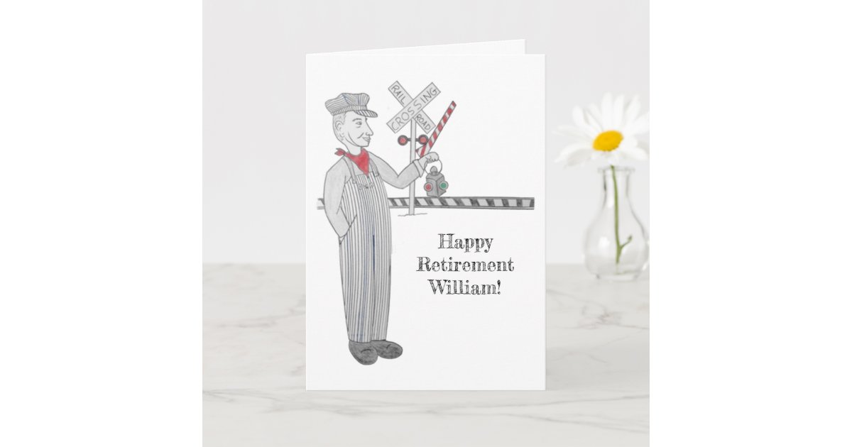 Railroad Crossing Retirement Greeting Cards | Zazzle