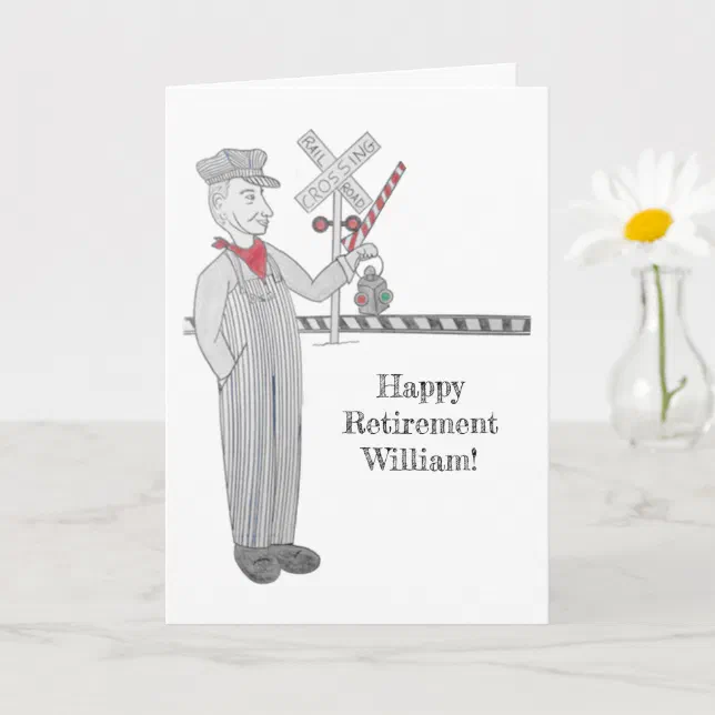 Railroad Crossing Retirement Greeting Cards | Zazzle