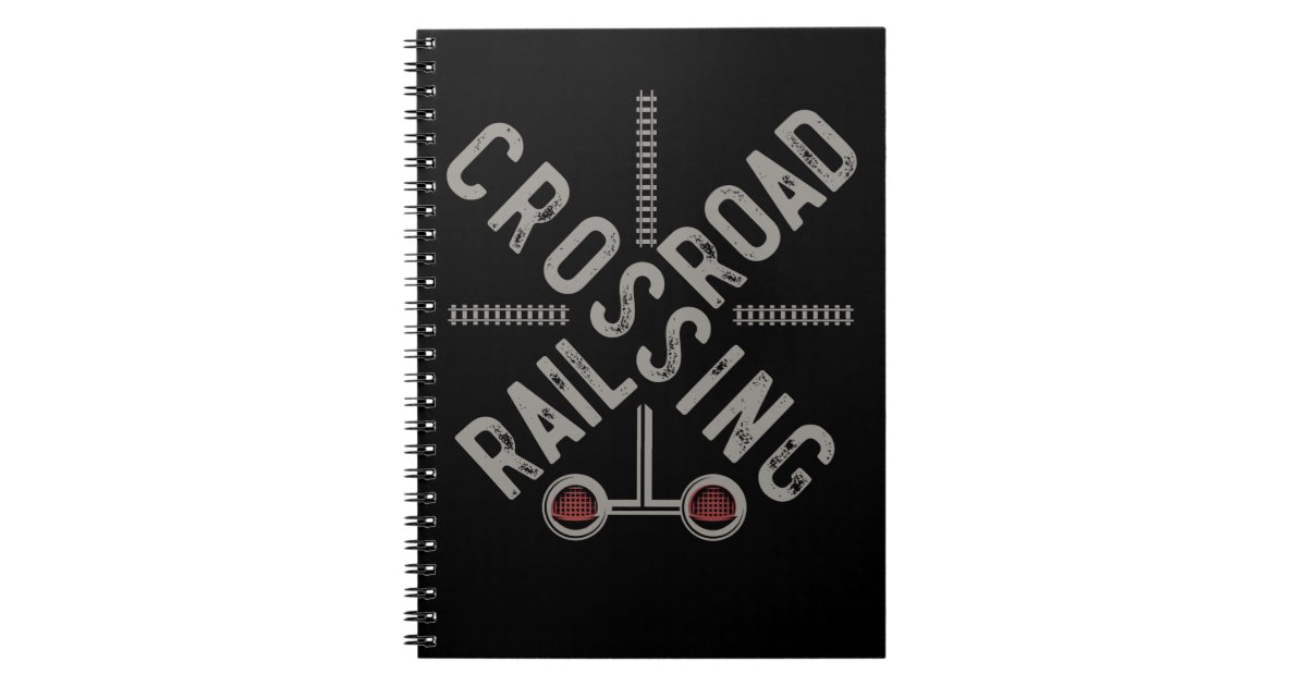 Railroad Sign Locomotive Retro Trainspotter Train Notebook | Zazzle