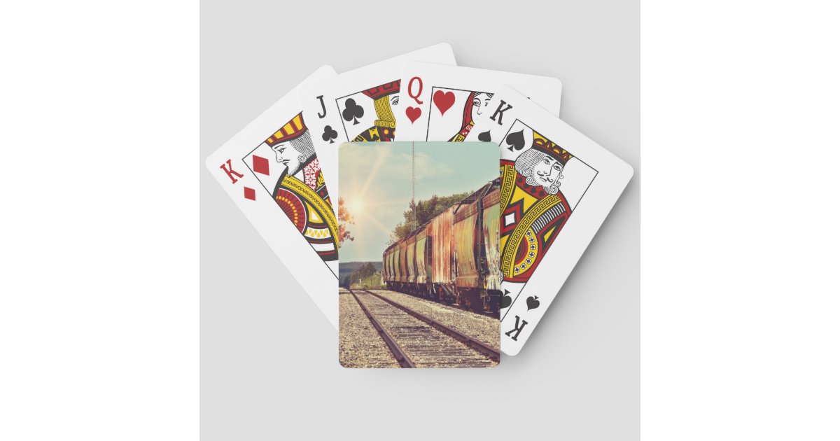 Railroad Themed Playing Cards | Zazzle