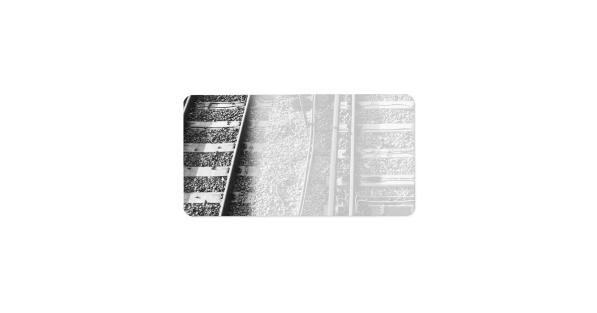 Railroad Tracks Picture. Label | Zazzle
