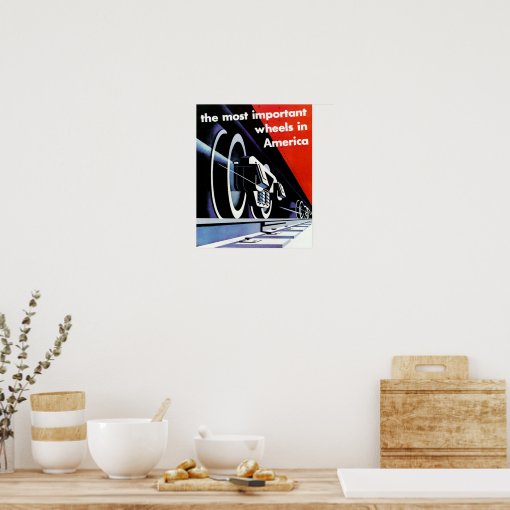 Railroads-Most Important Wheels in America Poster | Zazzle