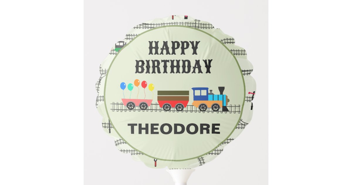 Railway Kids Trains & Tracks Balloon | Zazzle