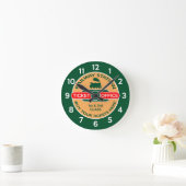 Railway Station Ticket Office Round Clock | Zazzle