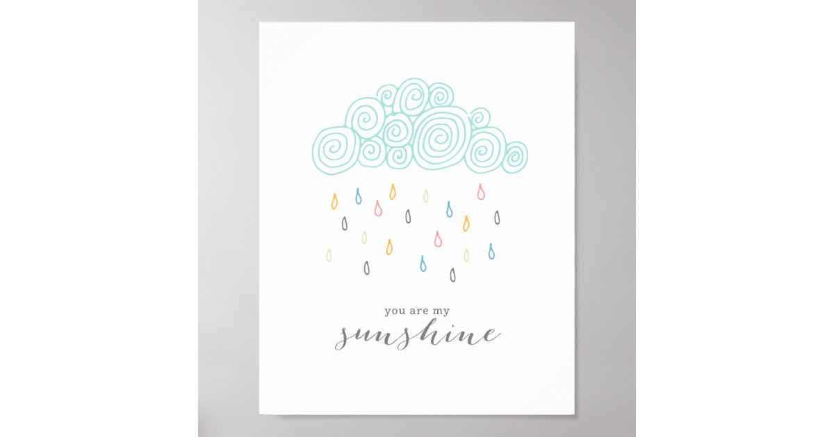 Rain Clouds Poster | Zazzle