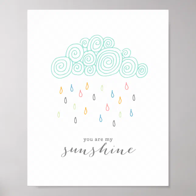 Rain Clouds Poster | Zazzle