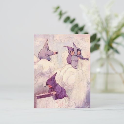 Rain Faeries Making Rain Postcard | Zazzle