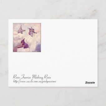 Rain Faeries Making Rain Postcard | Zazzle
